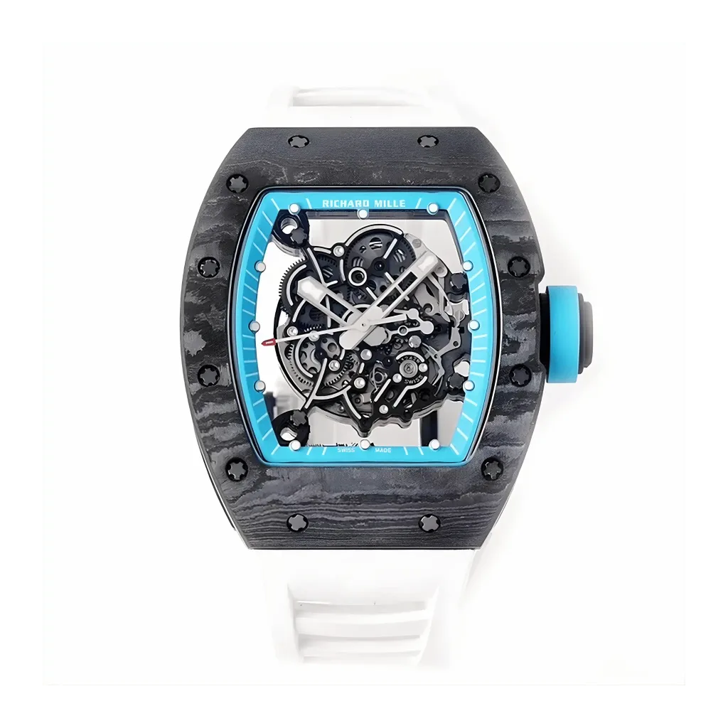 Richard Mille RM 055 Blue/Red Ceramics Tourbillon - luxrepwatches